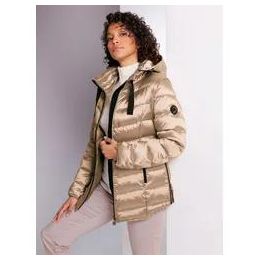 Daunenjacke CREATION L PREMIUM, Damen, Gr. 50, beige (sesam), 55% Polyester, 45% Polyamid, F&uuml;llung:90% Daunen, 10% Federn, unifarben, Jacken Daunenjacke