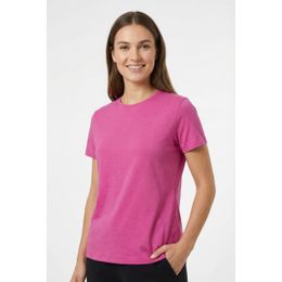 Sch&ouml;ffel T-Shirt SCH&Ouml;FFEL "T Shirt Hohberg L", Damen, Gr. 36, fuchsia, Obermaterial: 60% Baumwolle, 40% Polyester, normal, Rundhals, Shirts T-Shirt, sportliche Passform, Kurzarm, f&uuml;r Trekking und Freizeit
