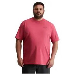Marc O'Polo T-Shirt MARC O'POLO "mit gro&szlig;em R&uuml;ckenprint", Damen, Gr. 3XL, pink (m633), Obermaterial: 100% Baumwolle, unifarben, Basic, skinny fit, Rundhals, Shirts T-Shirt