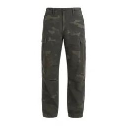 Cargohose BRANDIT "Brandit Herren M-65 Vintage Cargo Pants", Damen, Gr. XXL, US-Gr&ouml;&szlig;en, schwarzcamo, 100% Baumwolle, loose fit, Hosen Cargohose
