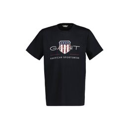 T-Shirt Gant "T-Shirt Archive Shield T-Shirt 1er Pack", Jungen, Gr. 122-128, schwarz, Obermaterial: 100% Baumwolle CO., Shirts T-Shirt