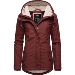 Winterjacke Ragwear "Winterjacke Monade", Damen, Gr. L, rot (terracotta22), Obermaterial: 65% Polyester PES. 35% Baumwolle CO. Obermaterial: Futter: 100% Polyester PES. 100% Polyester PES., Jacken Winterjacke