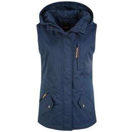 Longweste oxmo "Longweste OXBelissa", Damen, Gr. S, blau (insignia b), Obermaterial: 100% Polyester PES., Westen Longweste