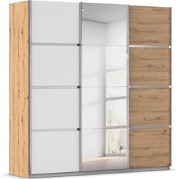 Kleiderschrank Rauch "Schwebet&uuml;renschrank OTTO&acute;s Choice Garderobe Schrank TOP ANGEBOT Avola", beige (eiche artisan, alpinwei&szlig;, leisten chrom), B:203cm H:229cm T:62cm, Holzwerkstoff, Schr&auml;nke, Kleiderschrank, mit eleganten Zierleisten in Chrom, Schwarz oder Wei&szlig; MADE IN GERMANY