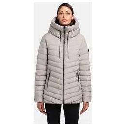 Steppjacke Khujo "Pace-YM", Damen, Gr. XL (42), grau, Obermaterial: 100% Polyester. Innenfutter: 100% Nylon. Wattierung: 100% Polyester, tailliert h&uuml;ftbedeckend, hoch geschlossener Ausschnitt, &Auml;rmel ohne &Auml;rmelschlitz normaler Saum, Jacken Steppjacke, Warme gesteppte Winterjacke mit Kapuze