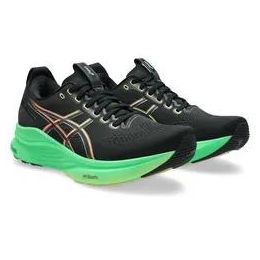 Laufschuh asics "GEL-KAYANO 32", Herren, Gr. 45, schwarz, vital gr&uuml;n, Synthetik, Schuhe Laufschuh, f&uuml;r mehr Stabilit&auml;t