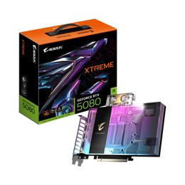 Gigabyte Grafikkarte "AORUS GeForce RTX 5080 XTREME WATERFORCE WB 16G Grafikkarte - 16GB GDD", ohne farbbezeichnung, Grafikkarten, Grafikkarte
