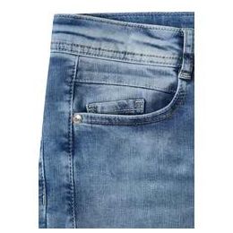 Comfort-fit-Jeans Cecil, Damen, Gr. 28, L&auml;nge 28, light blau washed, Jeans, 77% Baumwolle, 20% Polyester, 3% Elasthan, unifarben, kn&ouml;chellang, Jeans, Middle Waist