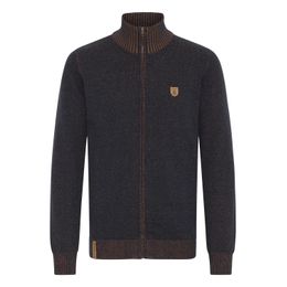 Strickjacke INDICODE "Strickjacke IDAndy", Herren, Gr. L, blau (navy), Obermaterial: 75% Baumwolle CO (CMIA). 25% Polyacryl PAN., Strickjacken Strickjacke