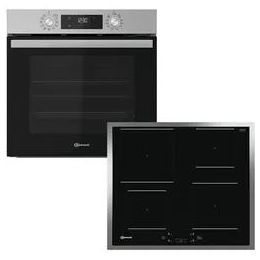 Bauknecht Backofen-Set "BAKO 740 IND IN", Energieeffizienz: A+ (A+++-D), inox, Herdsets, GentleSteam &ndash; f&uuml;r ein saftiges Inneres und ein knuspriges &Auml;u&szlig;eres