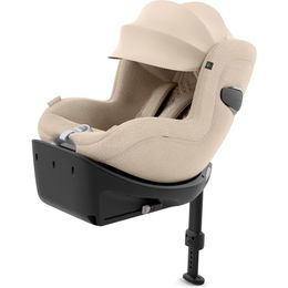 Cybex Platinum Reboarder-Kindersitz Sirona Ti Plus, Beige, Textil, 44x75x71 cm, ECE R 129 i-Size, abnehmbarer und waschbarer Bezug, Sonnendach, optimaler Aufprallschutz, schnell leicht im Auto montierbar, Seitenaufprallschutz, Isofix-Befestigung, Baby on Tour, Kindersitze, Reboarder Kindersitze