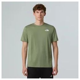 Funktionsshirt The North Face "M 24/7 S/S TEE REG", Herren, Gr. S, bark mist, Jersey, Obermaterial: 100% Polyester, Rundhals, Shirts Funktionsshirt, Kurzarm, Rundhalsausschnitt, mit FlashDryTM-Technologie