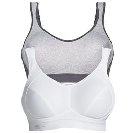 Sport-BH Anita "Sport BH extreme control", Damen, Gr. 85, Cup C, bunt (wei&szlig; erdgrau), Stoff, Obermaterial: 76% Polyester PES. 19% Polyamid PA. 5% Elasthan EL., BHs Sport-BH