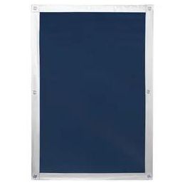 Dachfensterrollo LICHTBLICK ORIGINAL "Haftfix Hitzeschutz Abdunkelung" Gr. 1, blau, B:59cm H:114cm, Polyester, Rollos, mit Thermobeschichtung, mit Saugnapf