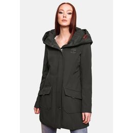 Winterjacke Marikoo "Marikoo Mayleen Damen Softshell Jacke B856", Damen, Gr. S, gr&uuml;n (olive), Obermaterial: 95% Polyester PES. 5% Elasthan EL., Jacken Winterjacke