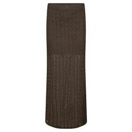 Midirock Levete Room "Levete Room Skirt LR-LAICA 1", Damen, Gr. XL, l895, chocolate, Obermaterial: 99% Polyester, 1% Elasthan, R&ouml;cke