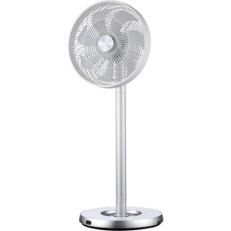 Sonnenk&ouml;nig Standventilator SONNENK&Ouml;NIG "Flex Fan, h&ouml;henverstellbar, 12 Stufen, praktisch verstaubar", silber (silberfarben), B:33cm T:33cm, Ventilatoren, Standventilator, bis 8h Timer, Schlafmodus, Fernbedienung, modernes Design