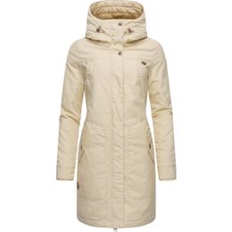Wintermantel Ragwear "Wintermantel Jannisa", Damen, Gr. XL, beige, Obermaterial: 65% Polyester PES. 35% Baumwolle CO. Obermaterial: Futter: 100% Polyester PES. 100% Polyester PES., M&auml;ntel Wintermantel