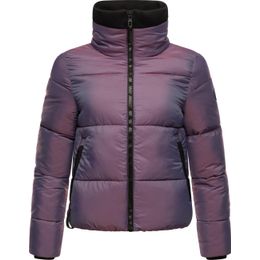 Steppjacke Navahoo "Steppjacke Sternschn&uuml;ppchen", Damen, Gr. XS, lila (berry), Obermaterial: 55% Nylon NY. 45% Polyester PES. Obermaterial: Futter: 100% Polyester PES. 100% Polyester PES., Jacken Steppjacke