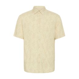 Kurzarmshirt Blend "Kurzarmhemd BHACE Shirt", Herren, Gr. M, beige (bleached sand), Obermaterial: 100% Viskose CV., Hemden Kurzarmshirt