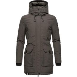 Winterjacke Navahoo "Winterjacke Blizzardstorm", Damen, Gr. S, grau (anthrazit), Obermaterial: 70% Baumwolle CO. 30% Nylon NY. Obermaterial: Futter: 100% Polyester PES. 100% Polyester PES., Jacken Winterjacke