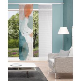Schiebegardine Vision S "AQUA", multicolor, B:60cm H:260cm, Polyester, Polyester, Gardinen, Schiebegardine, digital bedruckt