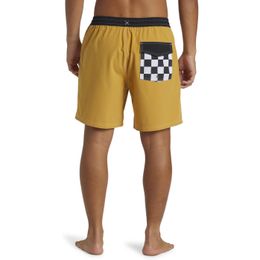 Boardshorts Quiksilver "Original Straight 17", Herren, Gr. XS, gelb (mustard), Obermaterial:45% Microfaser, 43% Microfaser, 8% Walkfrottier, 4% Elasthan;, Hosen Boardshorts