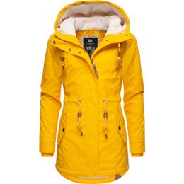 Regenjacke Ragwear "Regenmantel Monadis Rainy Intl.", Damen, Gr. M, gelb (gelb22), Obermaterial: 100% Polyester PES. Obermaterial: Futter: 100% Polyester PES. 100% Polyester PES., Jacken Regenjacke
