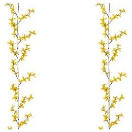 Kunstgirlande Creativ green "Girlande mit Forsythie", gelb, L:160cm, Kunststoff, Kunstpflanzen