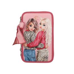 Buntstift Depesche "3-Fach Federtasche LEOHEART TOPModel 7,5 x 13 x 20 cm rosa", Kinder, rosa, Kunststoff, Stifte Buntstift