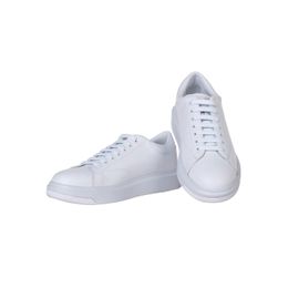 Sneaker Armani Exchange "Sneaker", Herren, Gr. 45, wei&szlig;, Obermaterial: 100% Rindsleder Leather cow. Futter: 100% Textilmaterial TEXMAT. 100% Gummi rubber., Schuhe Sneaker