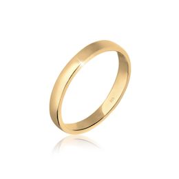 Silberring Elli "Ring Basic Ehering Partnerring Damen 925er Silber" Gr. 50, gold, Fingerringe, Damen, 50, Silber 925 (Sterlingsilber), Silberring