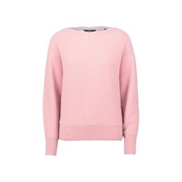 Strickpullover Zero "Strickpullover mit U-Boot Ausschnitt", Damen, Gr. 40, rosa (rose melange), Obermaterial: 49% Polyester Pol. recyc.. 21% Polyester PES. 15% Polyamid PA. 8% Polyacryl PAN. 5% Wolle WO., Pullover Strickpullover