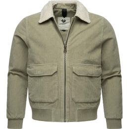 Cordjacke Ragwear "Cordjacke Aviss", Herren, Gr. L, gr&uuml;n (dusty olive), Obermaterial: 100% Baumwolle CO. Obermaterial: Futter: 100% Polyester PES. 100% Polyester PES., Jacken Cordjacke