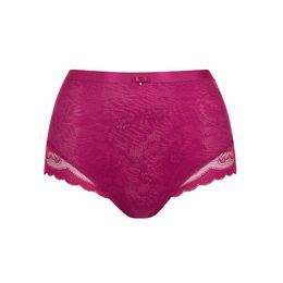 Taillenslip LISCA "Damen Taillenslip Evelyn", Damen, Gr. 46, lila (rose wine), Stoff, Obermaterial: 83% Polyamid PA. 17% Elasthan EL., Unterhosen Taillenslip