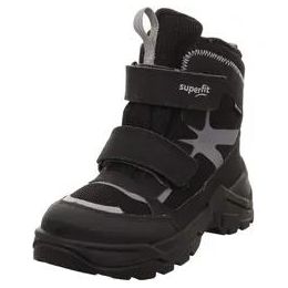 Winterboots Superfit "SNOW MAX WMS: weit", M&auml;dchen, Gr. 33, schwarz (schwarz, hellgrau), Synthetik, Textil, Schuhe Winterboots, Snowboots f&uuml;r breite F&uuml;&szlig;e geeignet, Gr&ouml;&szlig;enschablone zum Download