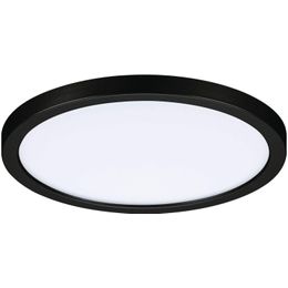Paulmann LED Einbauleuchte "LED Einbaupanel VariFit Areo IP44 rund 175mm 4000K Schwarz", schwarz, 1, &Oslash; 17,5cm H: 1,2cm, 1 Stk., Leuchten, LED Einbaupanel VariFit Areo IP44 rund 175mm 4000K Schwarz, LED Einbauleuchte