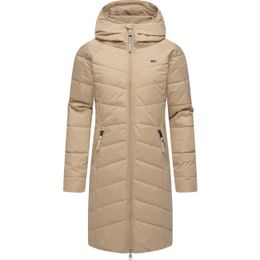 Steppmantel Ragwear "Steppmantel Dizzie Coat", Damen, Gr. XL, grau (taupe24), Obermaterial: 100% Polyester PES. Obermaterial: Futter: 100% Polyester PES. 100% Polyester PES., M&auml;ntel Steppmantel