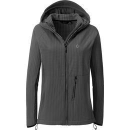 Fleecejacke LPO "NELLY HV", Damen, Gr. 40 (M), grau (asphalt), 94% Polyester; 6% Elasthan, Jacken Fleecejacke