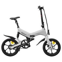 E-Bike SACHSENRAD "F12" Gr. 43, wei&szlig;, Elektrofahrr&auml;der, 43cm, 16 Zoll (40,64cm), LCD-Steuerdisplay, Fahrmodus Pedelec, LED-Frontlicht, LED R&uuml;cklicht, Topseller