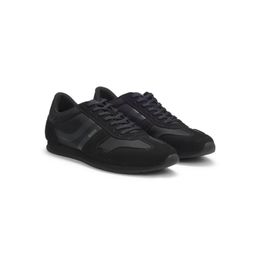 Sneaker BOSS "Sneaker Levon Runn nymi 1er Pack", Herren, Gr. 45, schwarz, Obermaterial: 100% Polyester PES., Schuhe Sneaker