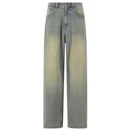 Bequeme Jeans Karl Kani "Karl Kani Karl Kani OG Denim Baggy Pants", Herren, Gr. 30, Normalgr&ouml;&szlig;en, blau, sand, 76% Baumwolle, 14% Viskose, 10% Polyester, unifarben, Jeans
