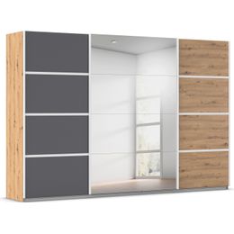 Kleiderschrank Rauch "Schwebet&uuml;renschrank OTTO&acute;s Choice Garderobe Schrank TOP ANGEBOT Avola", beige (eiche artisan, graumetallic, leisten wei&szlig;), B:315cm H:229cm T:62cm, Holzwerkstoff, Schr&auml;nke, Kleiderschrank, mit eleganten Zierleisten in Chrom, Schwarz oder Wei&szlig; MADE IN GERMANY