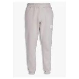 Jogginghose DROPSIZE "Dropsize HEAVY MIRRORED LOGO JOGGER", Herren, Gr. S, US-Gr&ouml;&szlig;en, stone, 70% Baumwolle, 30% Polyester, oversize, Hosen Jogginghose