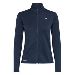 Funktionsjacke North Bend "Funktionsjacke NBKaja W", Damen, Gr. 42, blau (navy blazer), Obermaterial: 92% Polyester PES. 8% Elasthan EL., regular fit, ohne Ausschnitt, normaler Saum, Sweatjacken Funktionsjacke