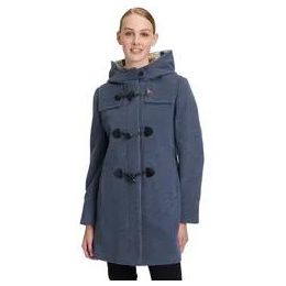 Wolljacke Gil Bret, Damen, Gr. 44, blau (marineblaus), Obermaterial: 75% Wolle, 20% Polyamid, 5% Kaschmir, unifarben, tailliert ca. Mitte Oberschenkel, gerader Abschluss, Jacken, mit Kapuze