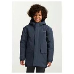 Outdoorjacke Jack Wolfskin "CANVEY JKT KIDS", Kinder, Gr. 176, blau (midnightsky), Obermaterial: 100% Polyester. F&uuml;llung: 100% Polyester. Futter: 100% Polyester, Jacken Outdoorjacke