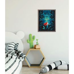 Wandbild Komar "Disney Ariel Ursula", blau (farbe bild(er): blau), Disney, 1 Stk., Vlies, Bilder, Wandbild, 30 x 40 cm (Breite x H&ouml;he) - Kinderzimmer, Dekoration