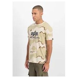 T-Shirt Alpha Industries "Basic T-Shirt BL Camo", Herren, Gr. 3XL, desert camo 91, Obermaterial: 100% Baumwolle, Shirts T-Shirt