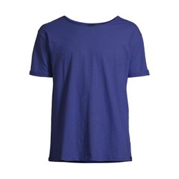 T-Shirt SALZHAUT "Shirt KIMM", Damen, Gr. L, blau (indigo), Obermaterial: 100% Baumwolle CO., Shirts T-Shirt